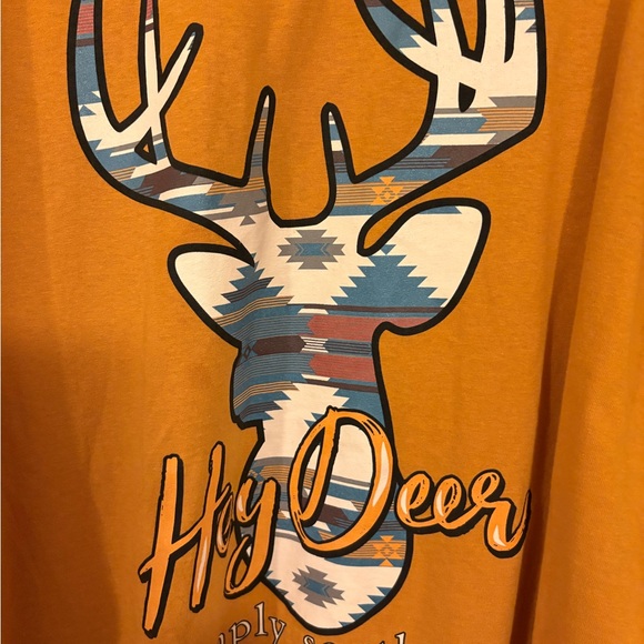 Simply Southern | Shirts | Simply Southern Xxl Ls Tshirt Hey Deer On ...